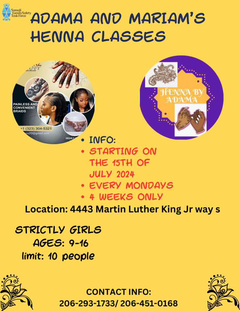 Henna Class – Somali Family Safety Task Force